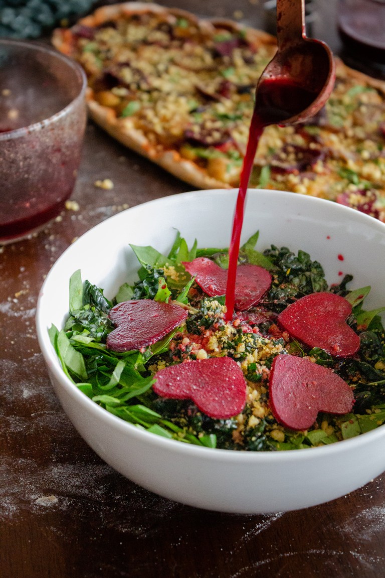 Heart Beet Pepperoni Pizza | Plantcrush x Beets by Brooke – plantcrush
